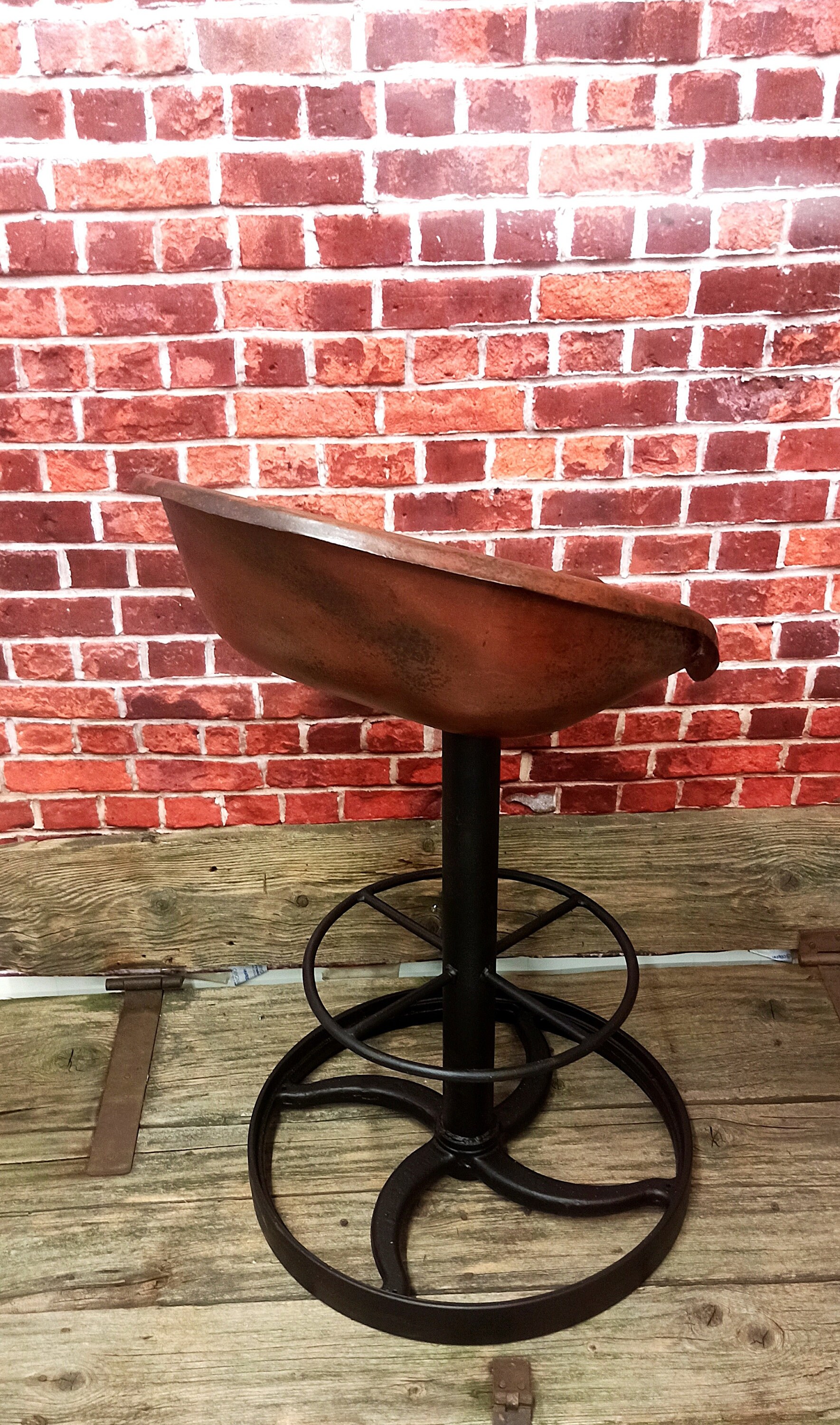 RETRO Bar Stool Pub Stool Industrial Stool Bar Chair KITCHEN HOKER Seat ...