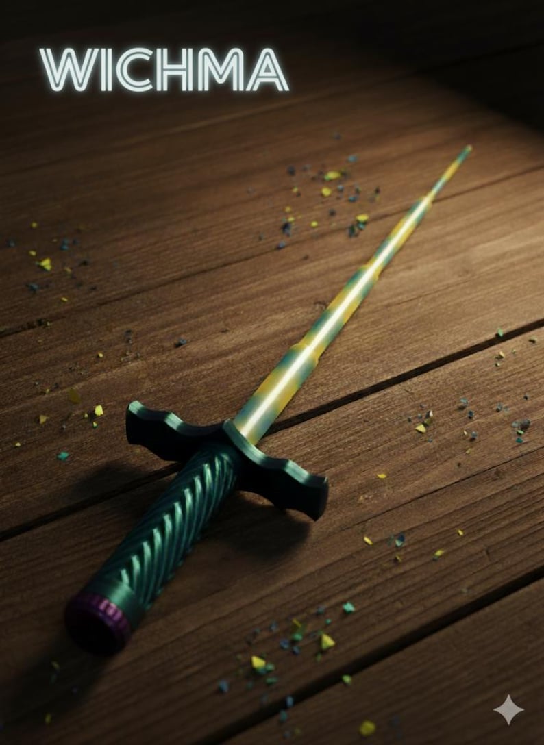 Collapsible 3D Printed Fantasy Sword – Telescopic Toy Sword for Kids ...