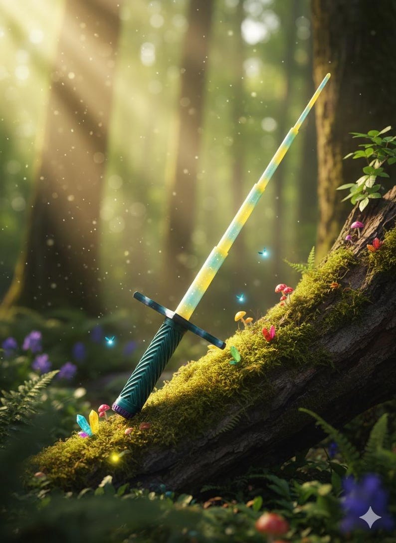 Collapsible 3D Printed Fantasy Sword – Telescopic Toy Sword for Kids ...