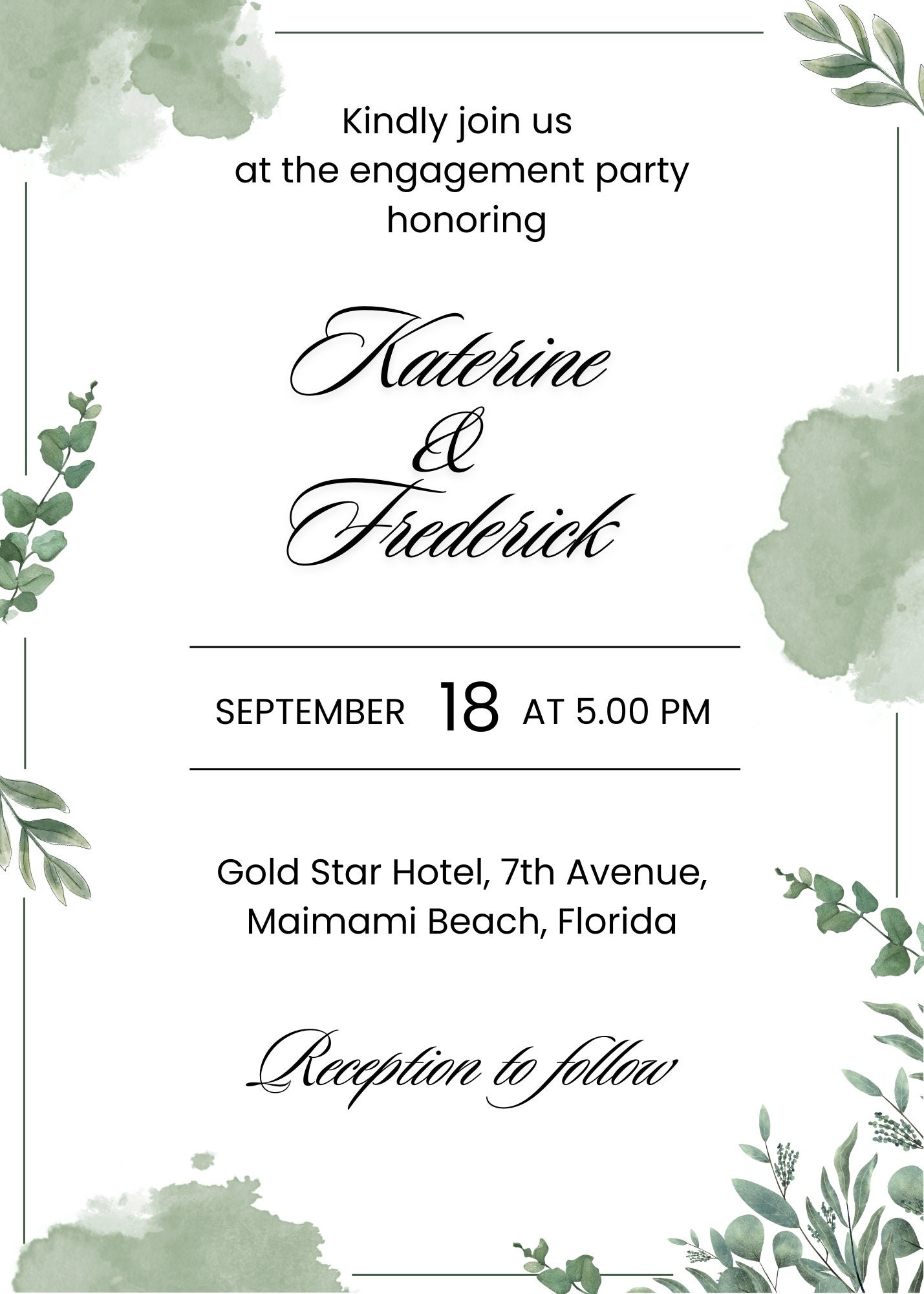 Editable Engagement Party Invitation, Engagement Party Invite, Instant ...