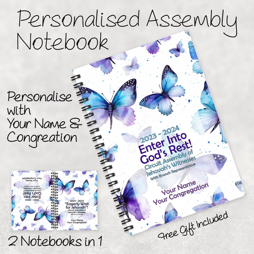 JW Assembly Notepad Notebook Personalised - Etsy