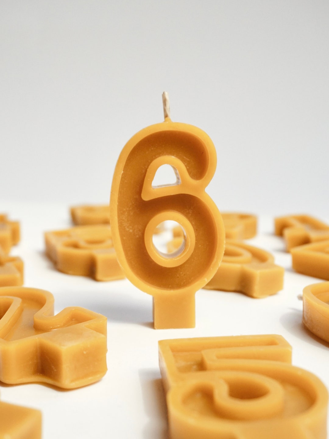 100% Beeswax Birthday Candles for Cakes | Eco Friendly Candles | Number ...