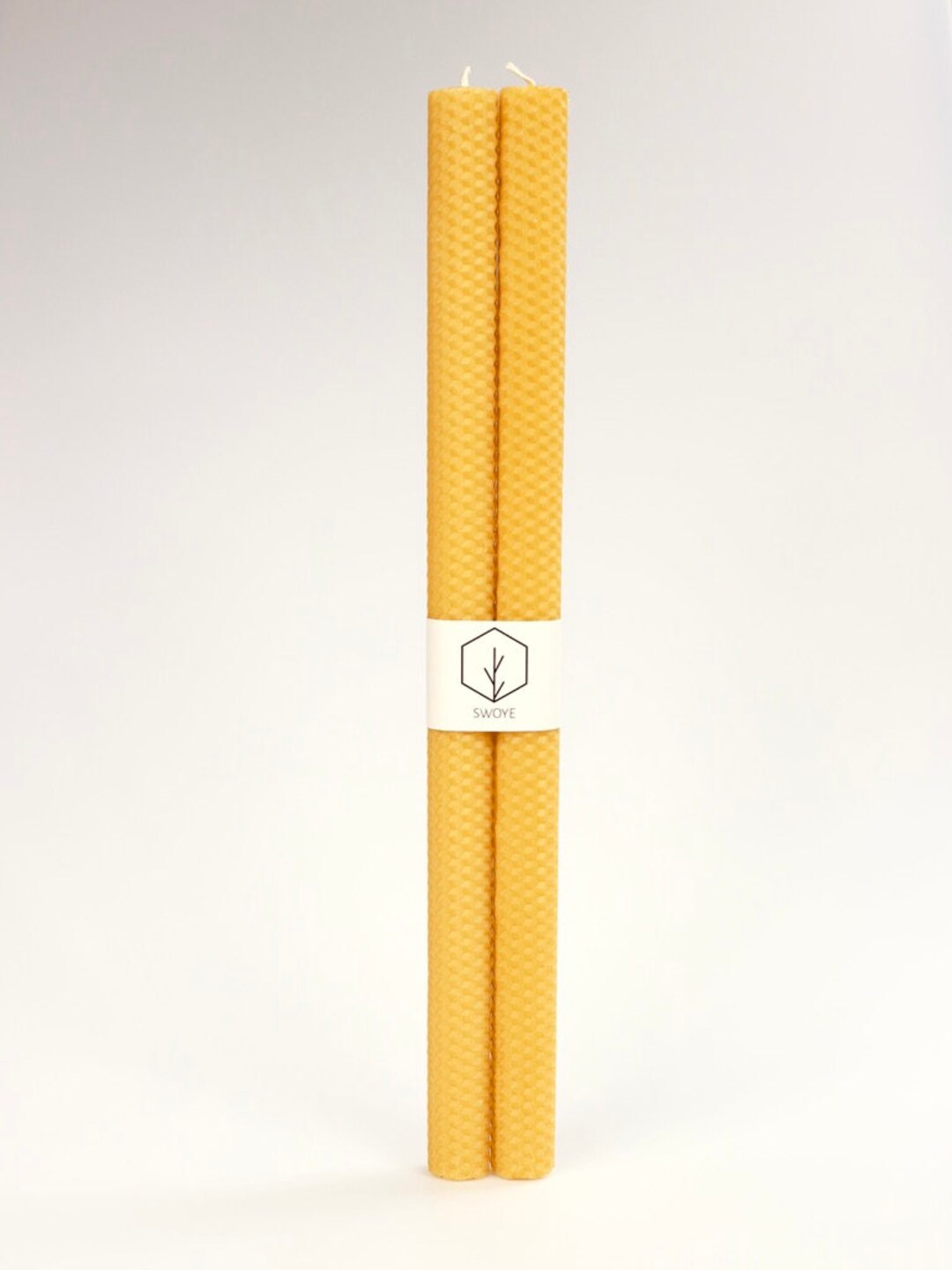 Tall Table Beeswax Candles 2 Pack | 100% Beeswax | Eco-friendly | Taper ...