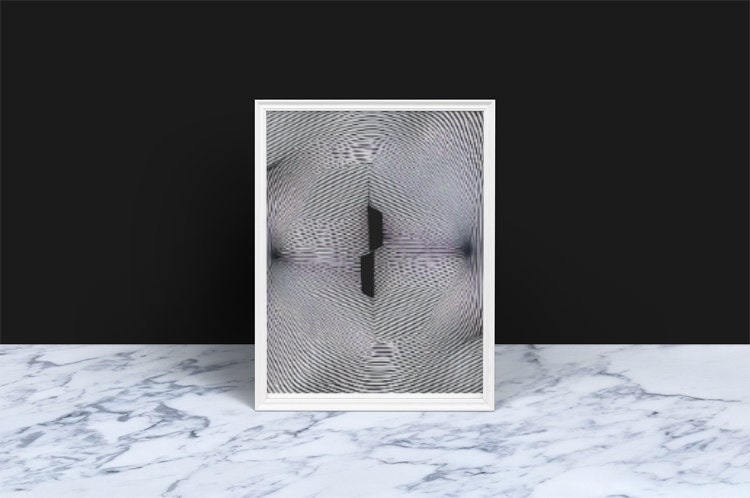 Digital Art. Optical Illusion Style Wall Art. Abstract and Unique - Etsy