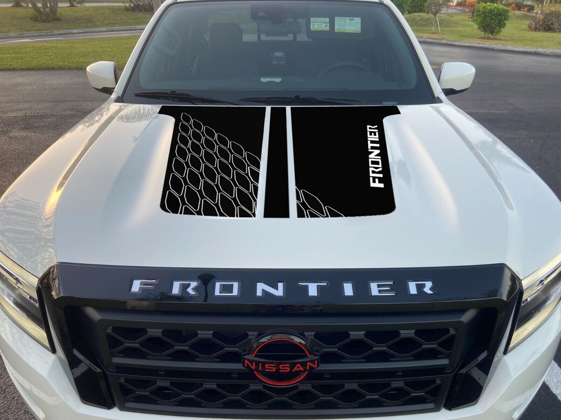 Hood Decal + Tailgate & Front Grill Logo Inserts (for Nissan Frontier ...