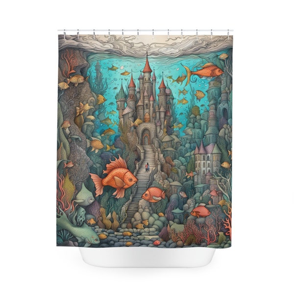 Fish Shower Curtain - Etsy