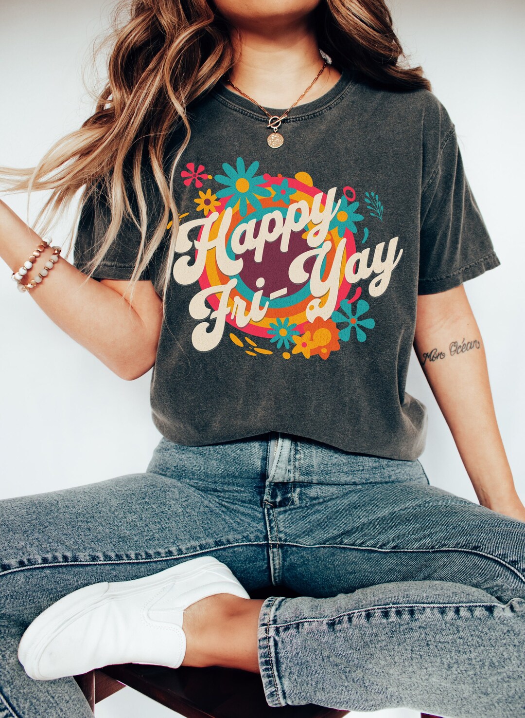 Comfort Colors Happy Fri-yay Shirt, Fri-yay Shirt, Friday Weekend T ...