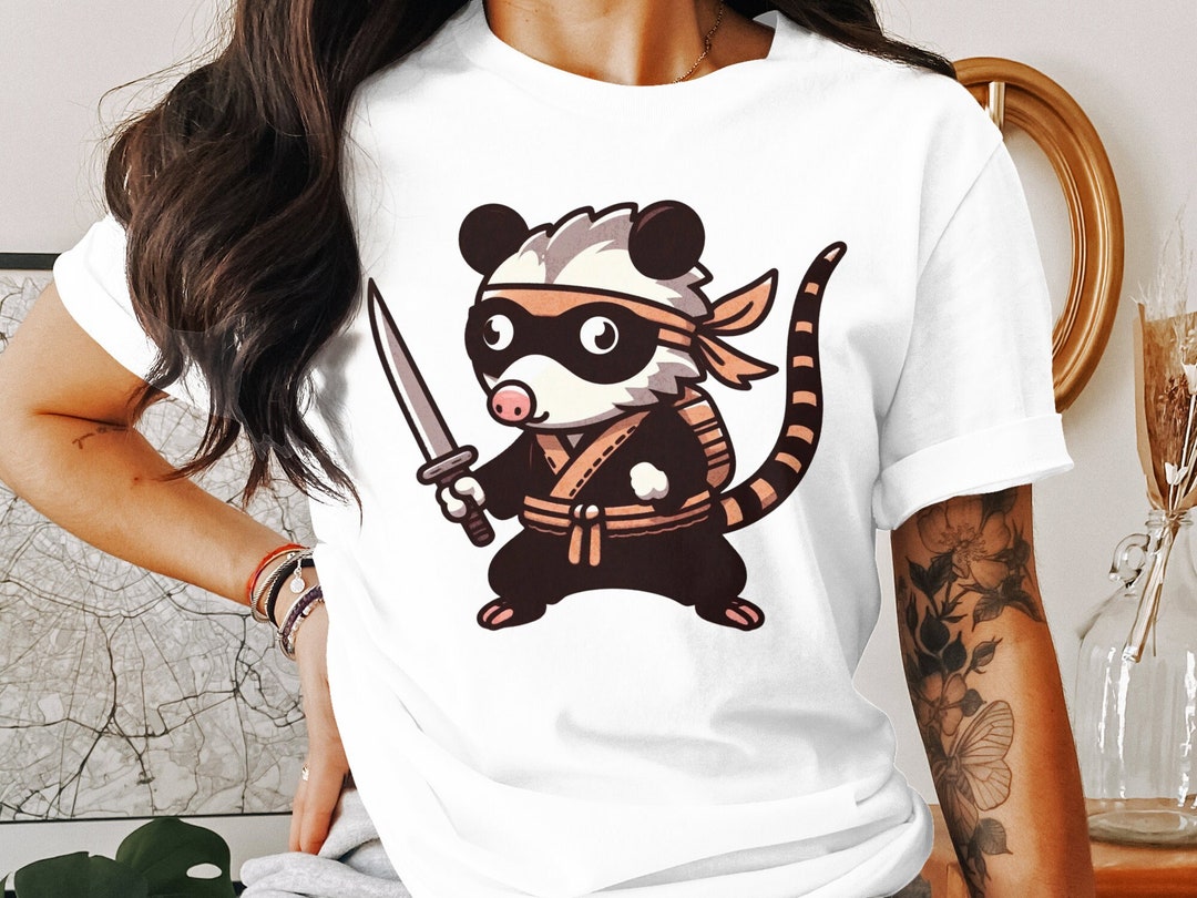 Ninja Opossum Shirt Gift Idea, Opossum Lover Shirt, Opossum Shirt, Opossum T-shirt, Funny ...
