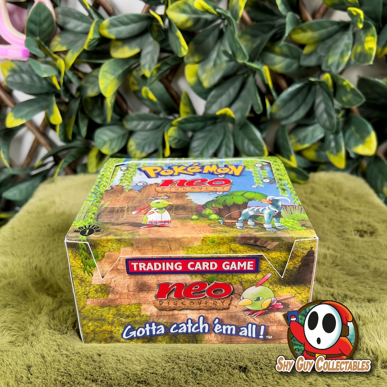 Pokemon Trading Card Proxy Neo Discovery Booster Box empty Box - Etsy