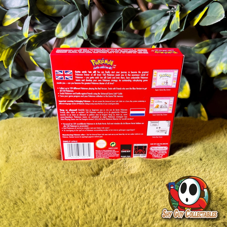 Pokemon Red PAL Replacement Gameboy Box - Etsy