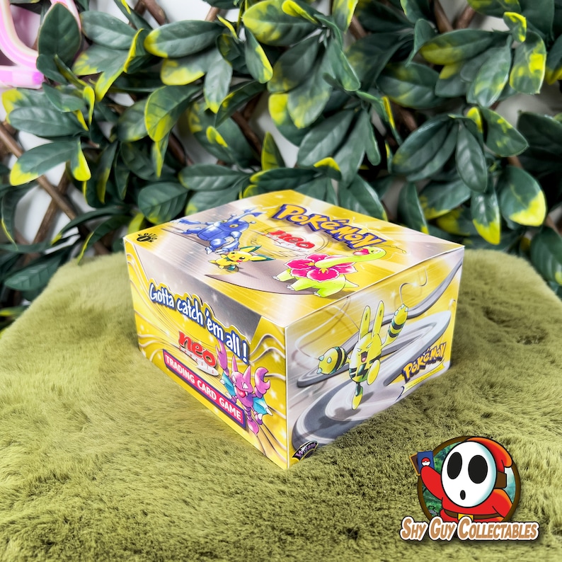 Pokemon Trading Card Proxy Neo Genesis Booster Box (empty Box) - Etsy