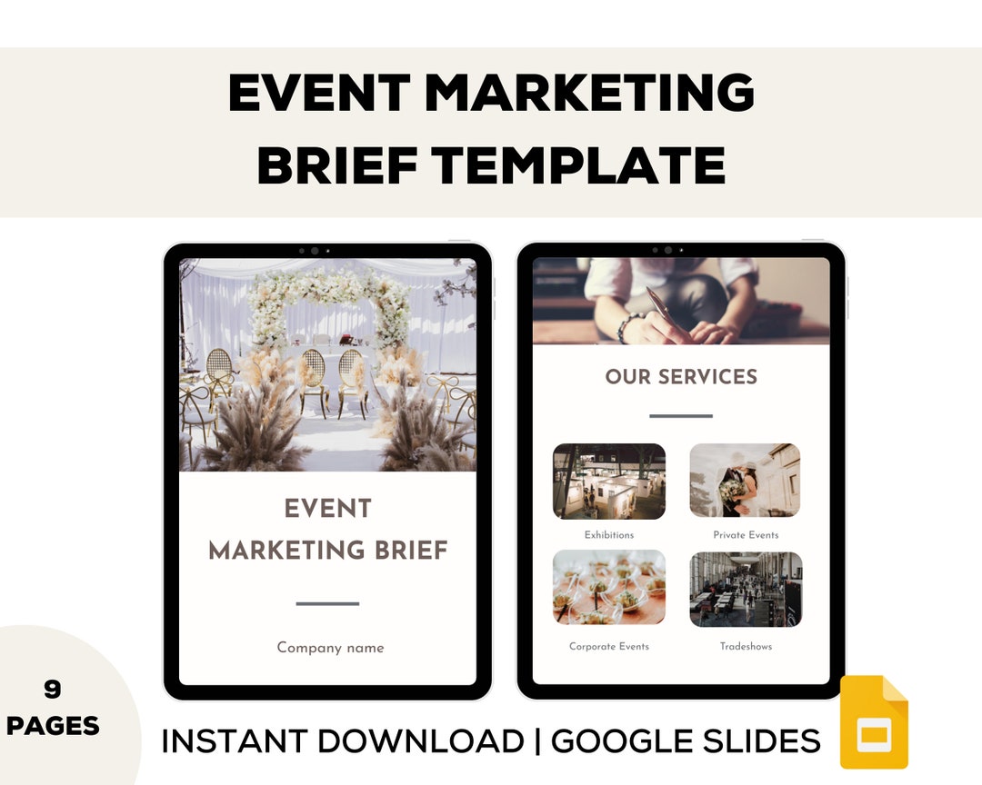 Event Planning Marketing Brief Template for Small Businesses, Event ...
