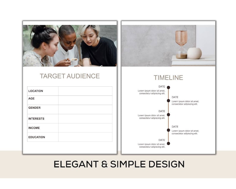 Influencer Marketing Brief Template for Small Businesses, Minimalist ...