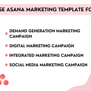 Asana Marketing Project Management Template, Marketing Plan Project ...