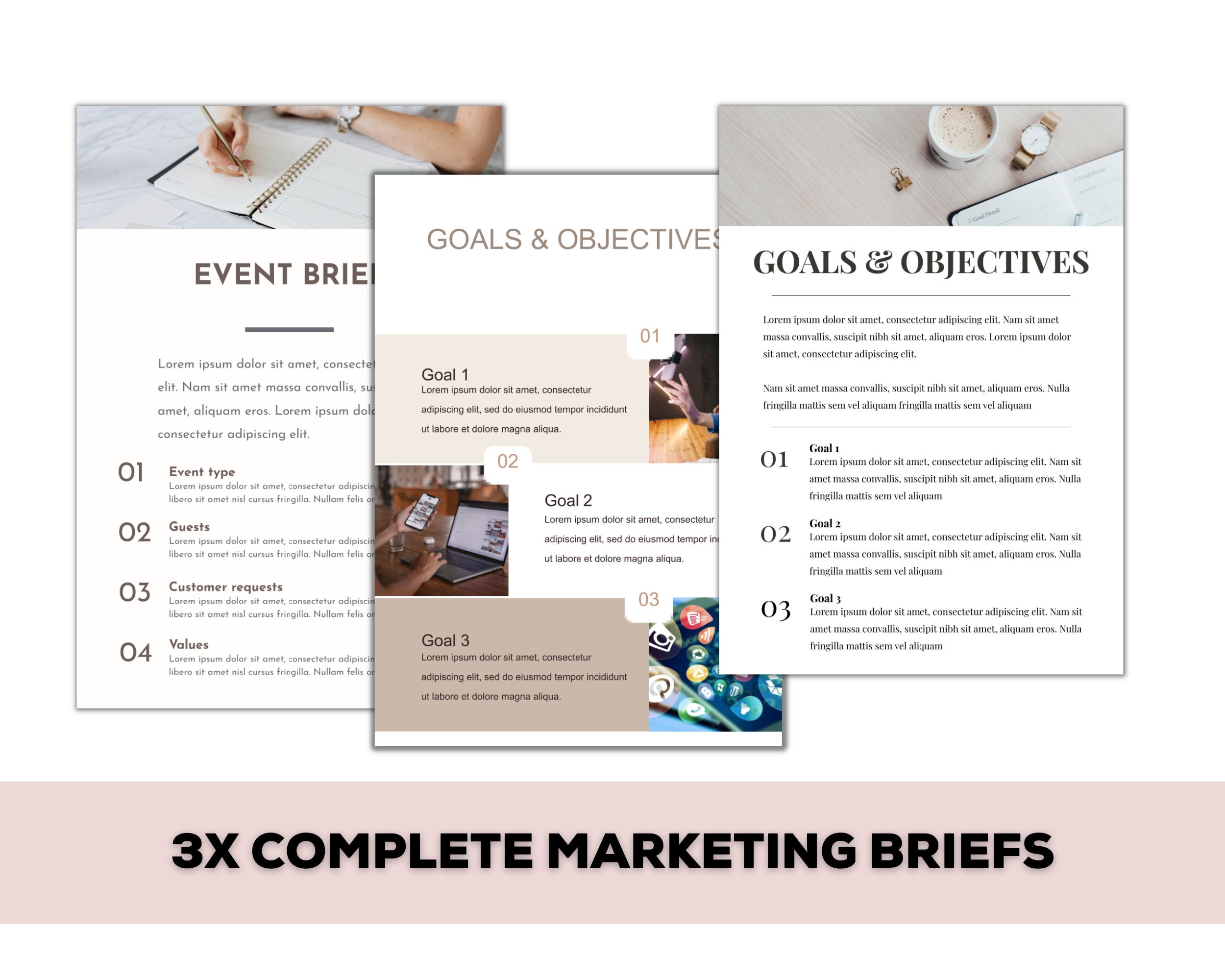Marketing Campaign Brief Bundle, Influencer Marketing Template, Event ...