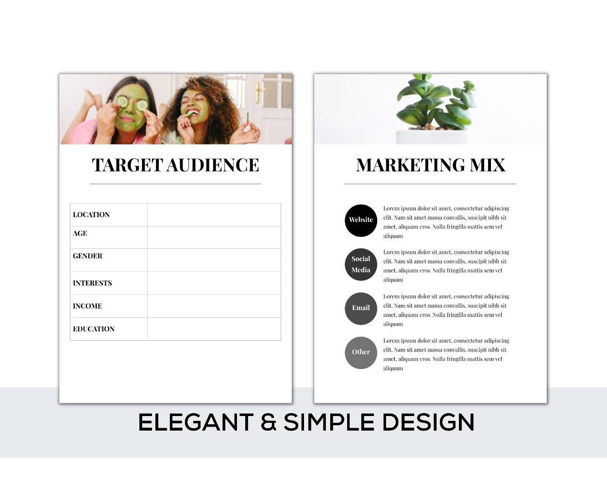 Marketing Campaign Brief Template for Small Businesses, Minimalist ...