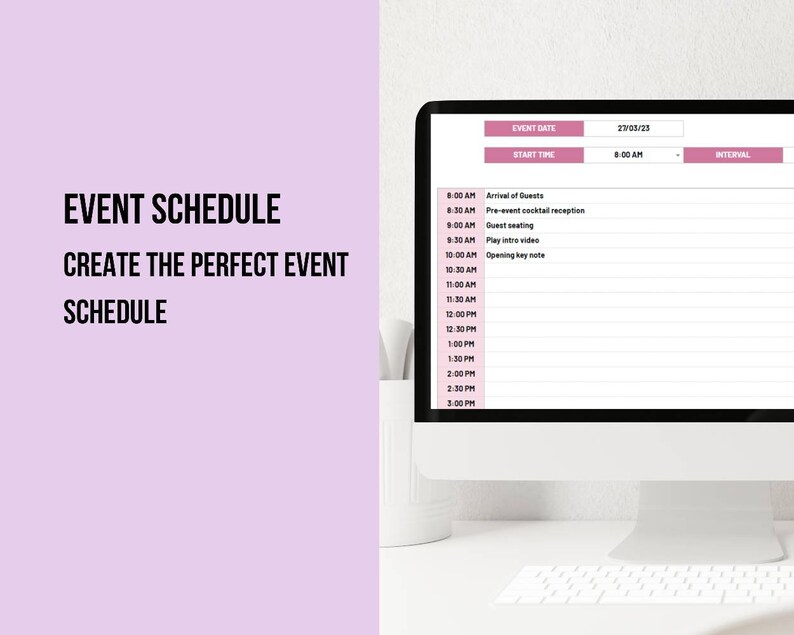 Event Marketing Template for Businesses, Google Sheets Event Planning ...