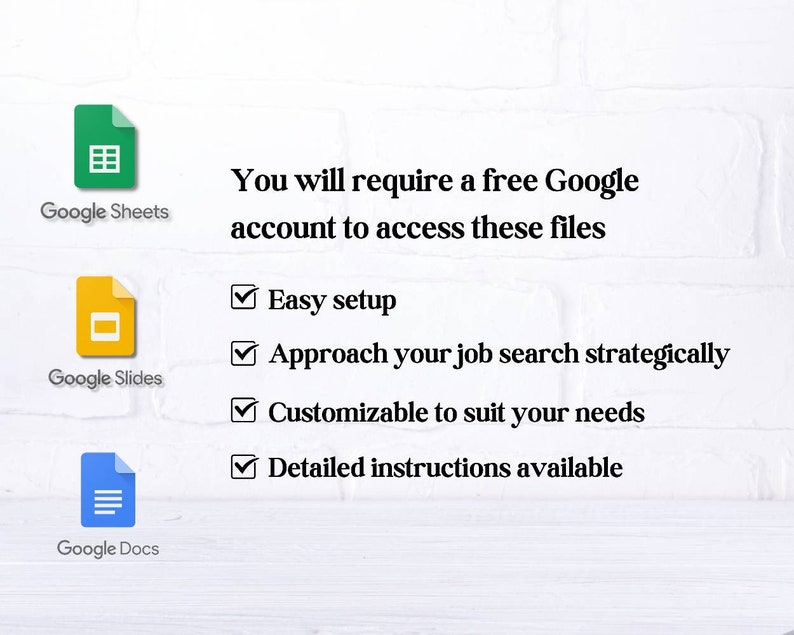 All-in-one Job Search and Job Application Template Bundle for Google ...