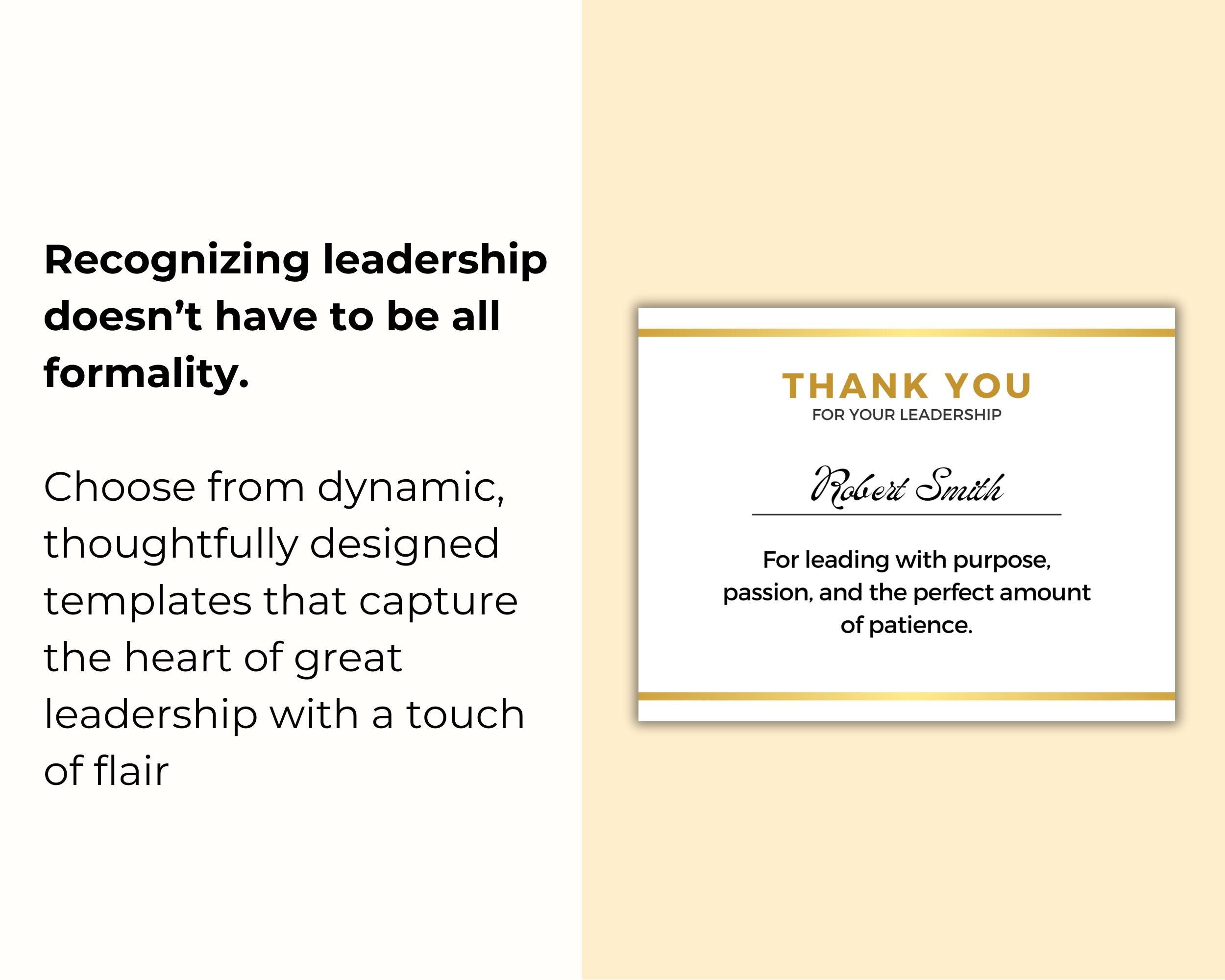 Custom Leadership Appreciation Certificate | Personalized Manager ...