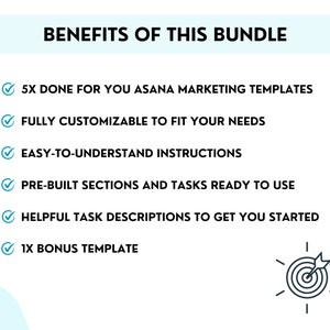 Asana Marketing Bundle, Project Management Template, Marketing Plan ...