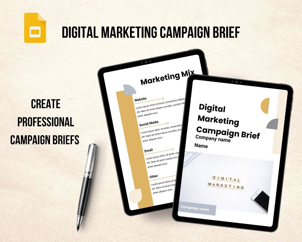 Digital Marketing Social Media Campaign Bundle Template for - Etsy