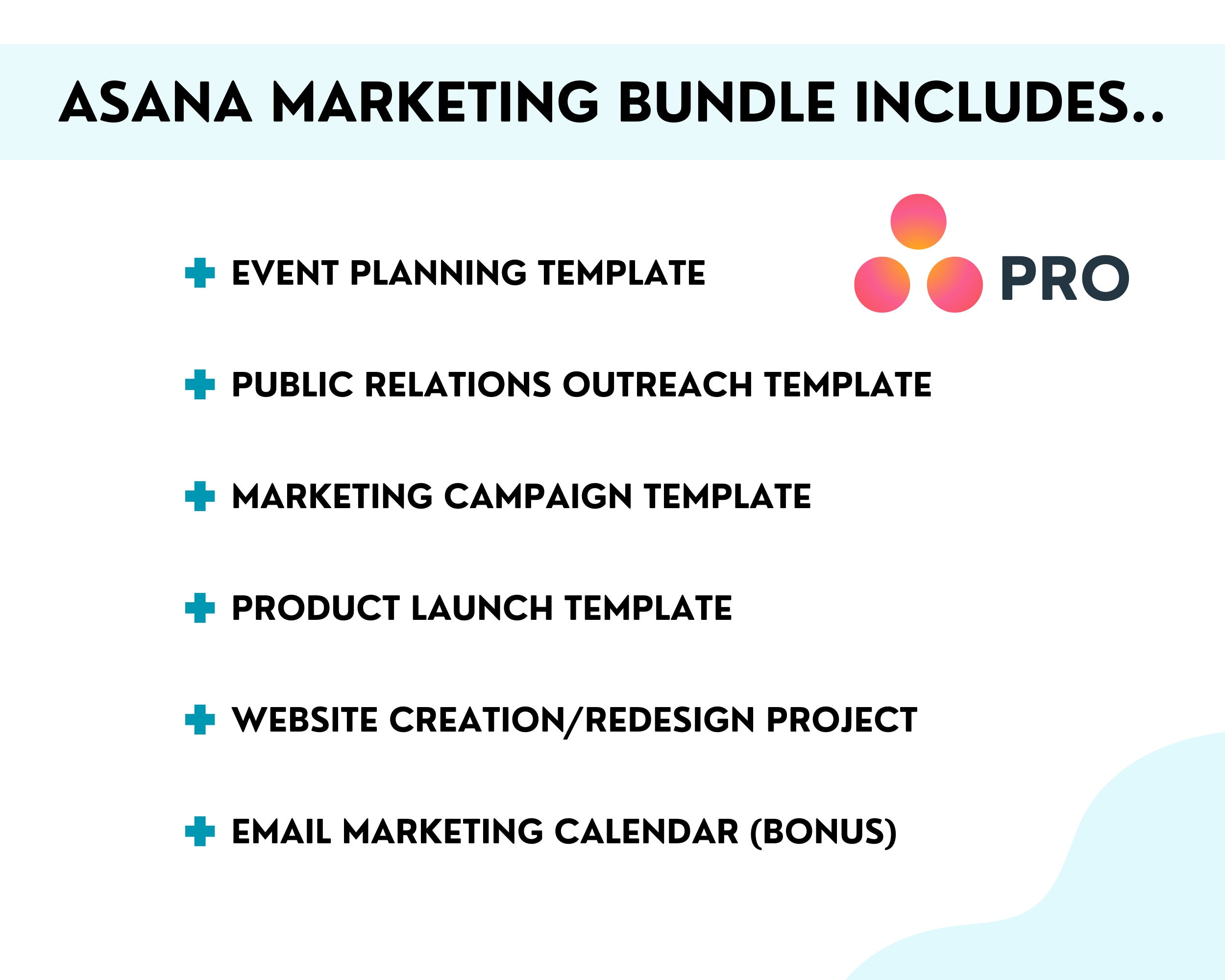 Asana Marketing Bundle, Project Management Template, Marketing Plan ...