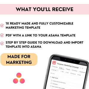 Asana Marketing Project Management Template, Marketing Plan Project ...