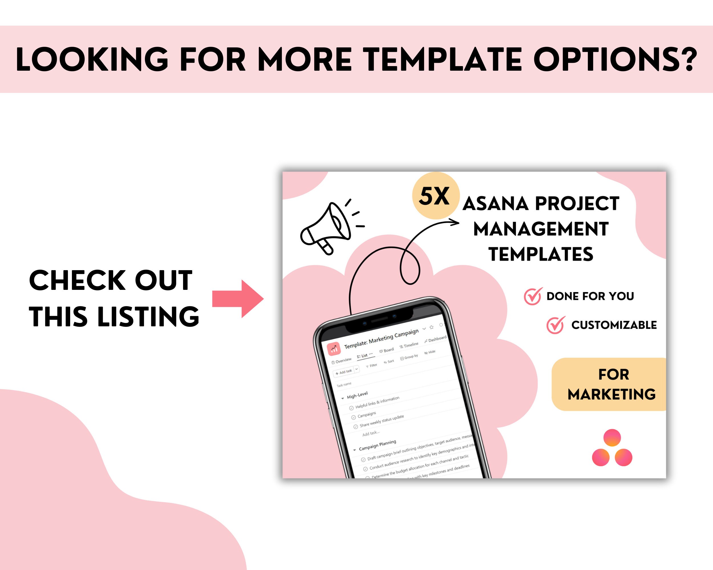 Asana Marketing Project Management Template, Marketing Plan Project ...