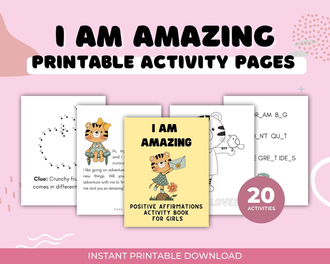 Kids Confidence Booster Activity Book | 20 Printable Exercises ...