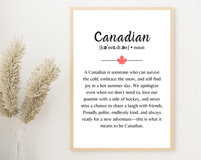 Canada Printable • true North Strong and Free • Canadian Red and Black ...