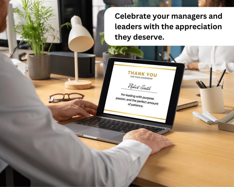 Custom Leadership Appreciation Certificate | Personalized Manager ...