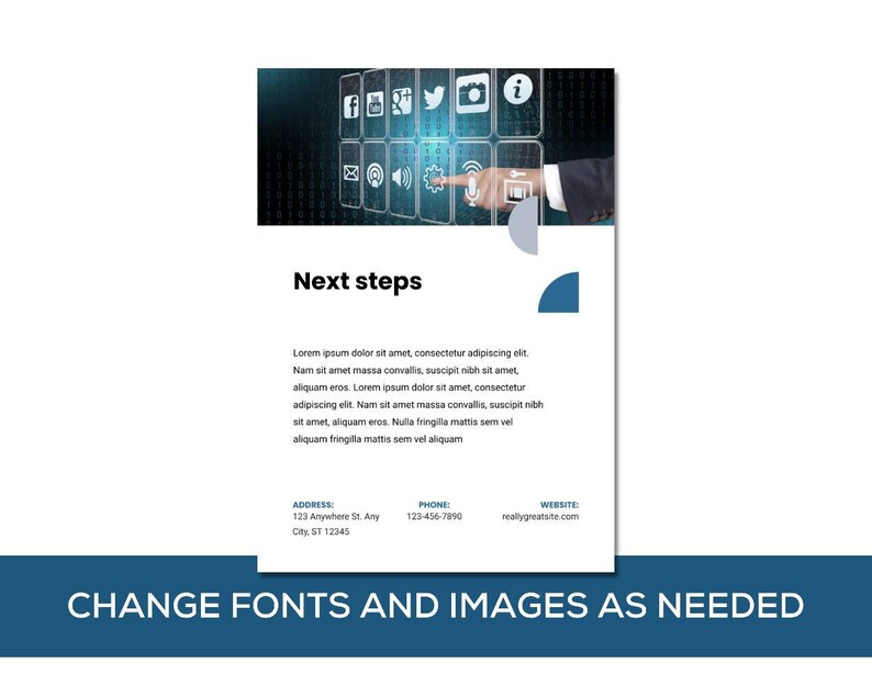 Digital Marketing Brief Template for Small Businesses, Minimalist ...