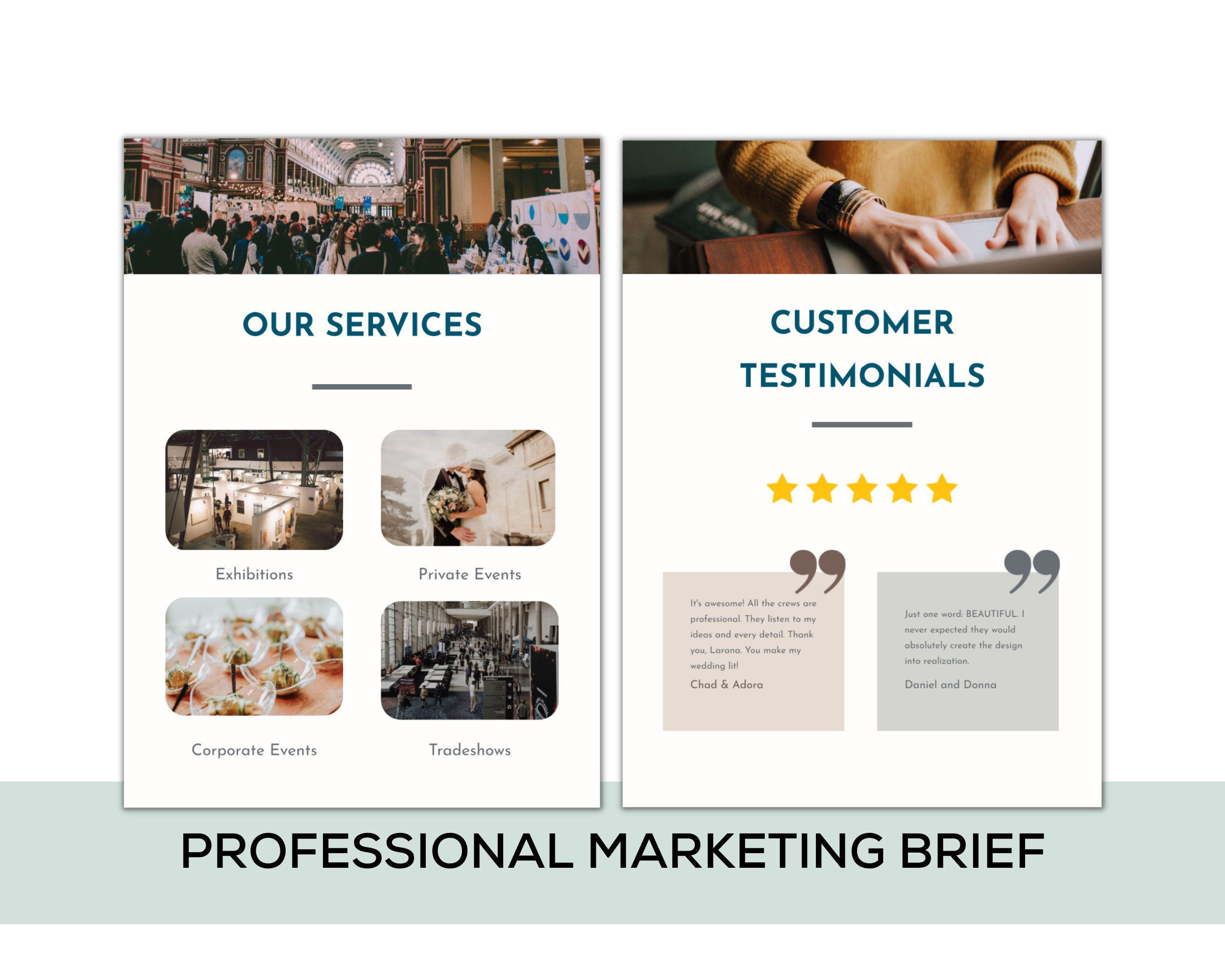 Event Planning Marketing Brief Template for Small Businesses, Event ...