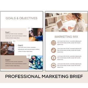 Influencer Marketing Brief Template for Small Businesses, Minimalist ...