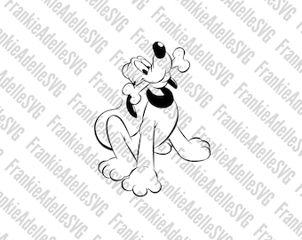 Pluto Bone Svg - Etsy