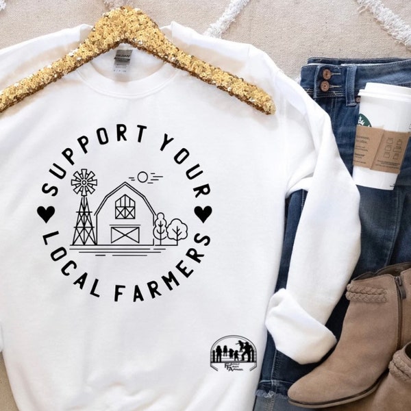 Support Your Local Farmer Svg - Etsy
