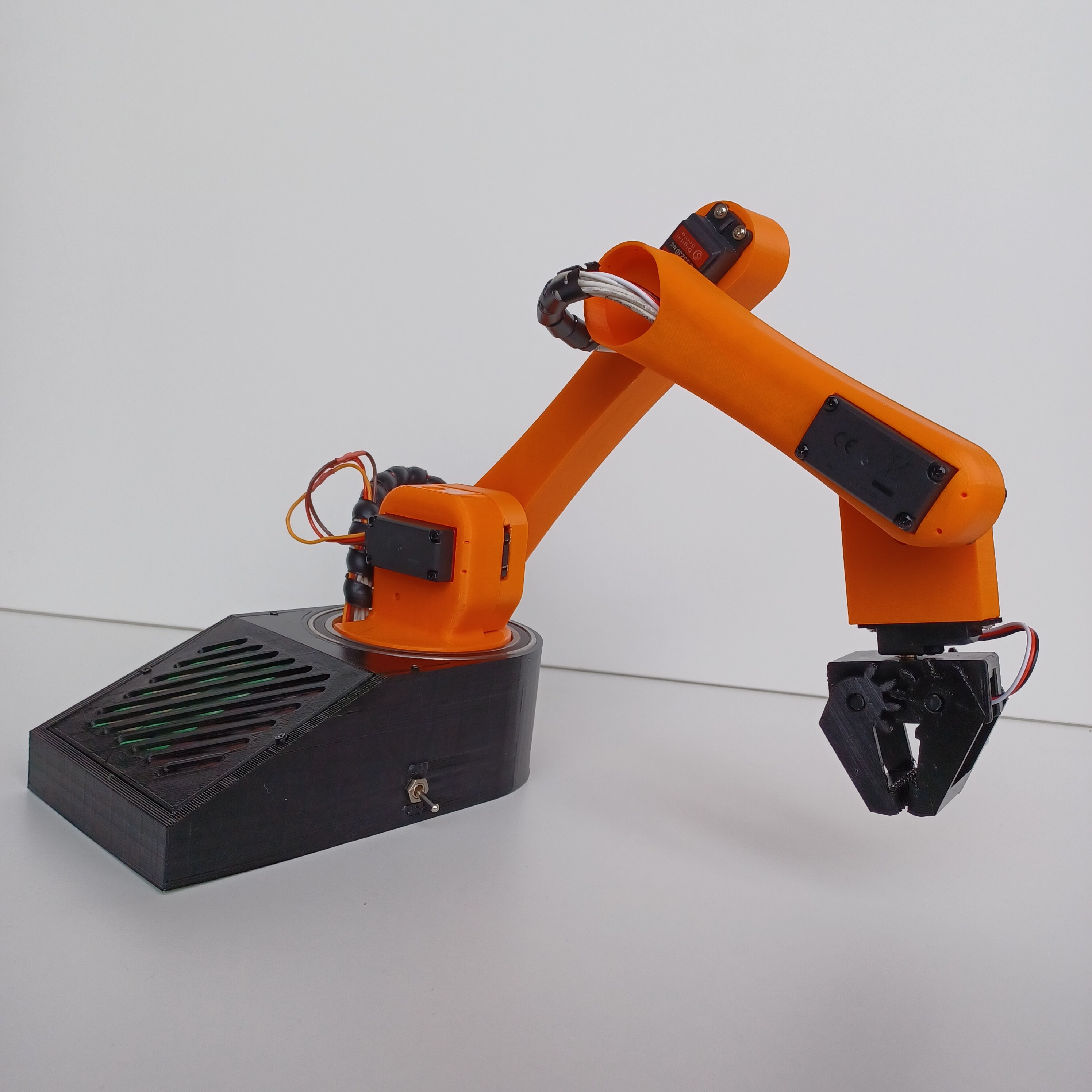 3d Printed Open Source Arduino Robotic Arm Kit Etsy