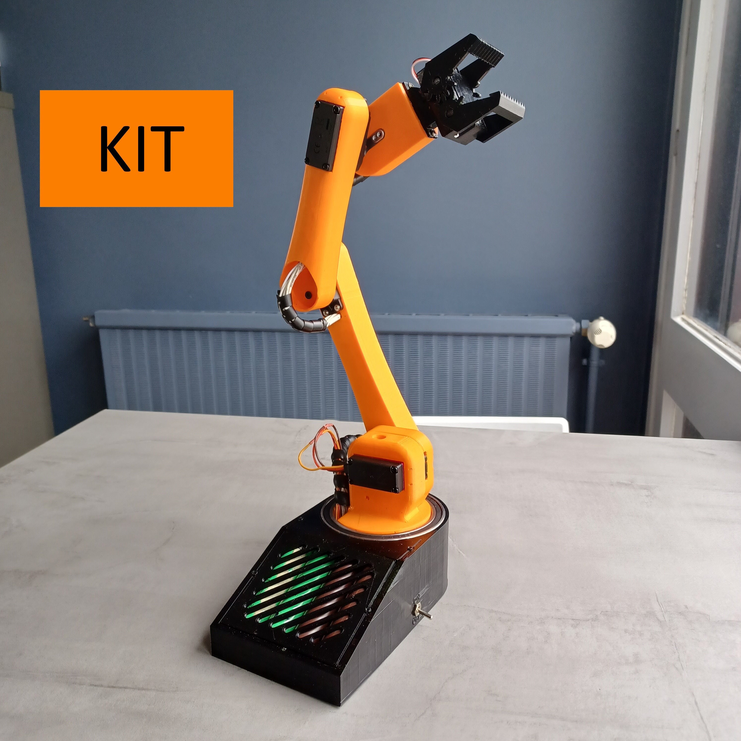 3d Printed Open Source Arduino Robotic Arm Kit Etsy