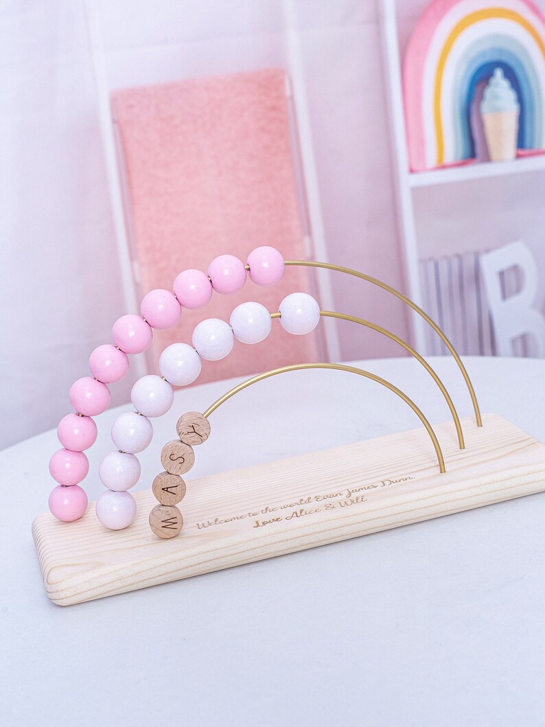 Personalized Abacus Rainbow Abacus Educational Toys First - Etsy