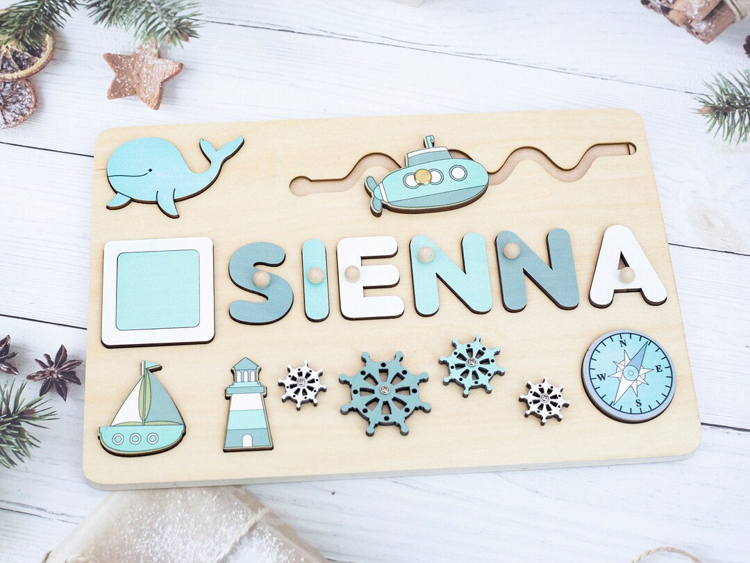 Personalized Wooden Name Puzzle Wooden Puzzle Name - Etsy