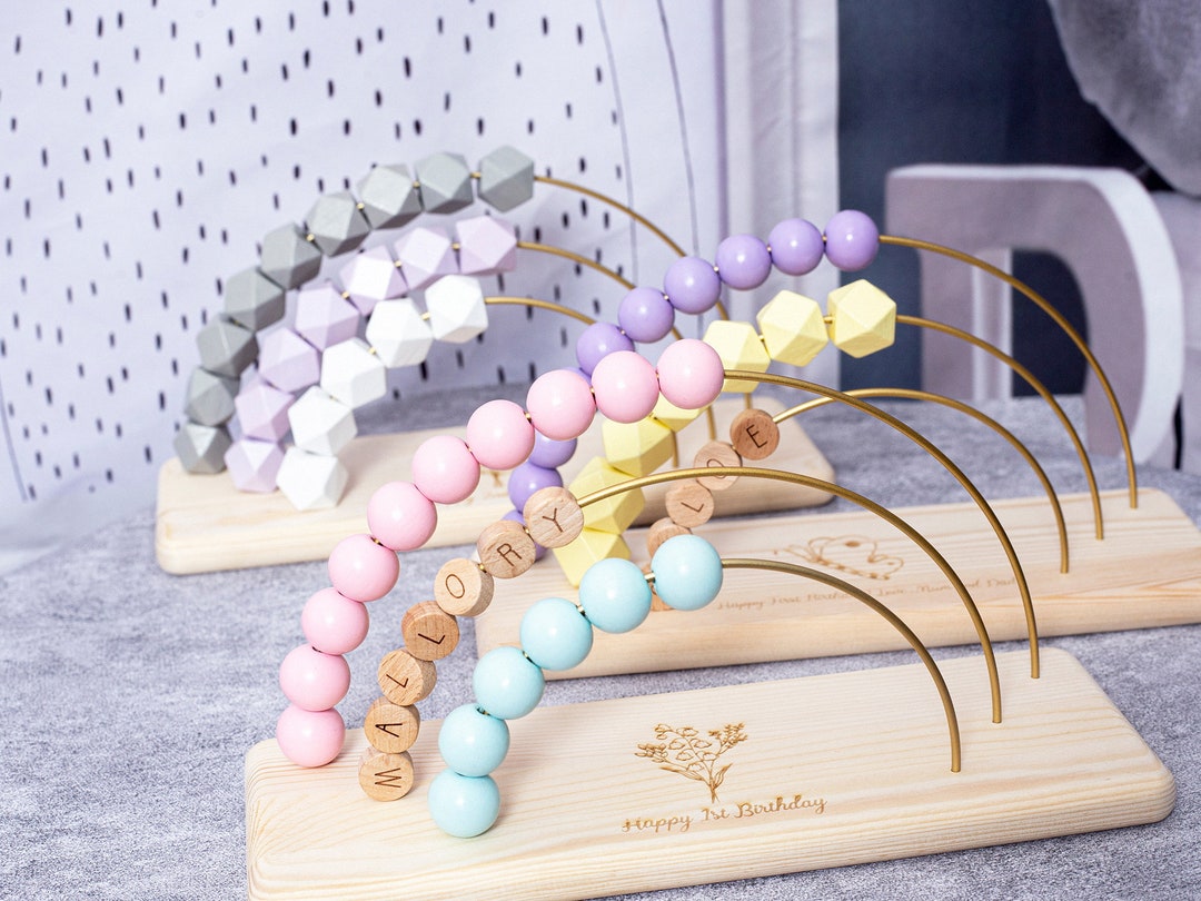 Custom Abacus, Baby Decorations, Nursery Decor, Baby Gifts, Wooden ...