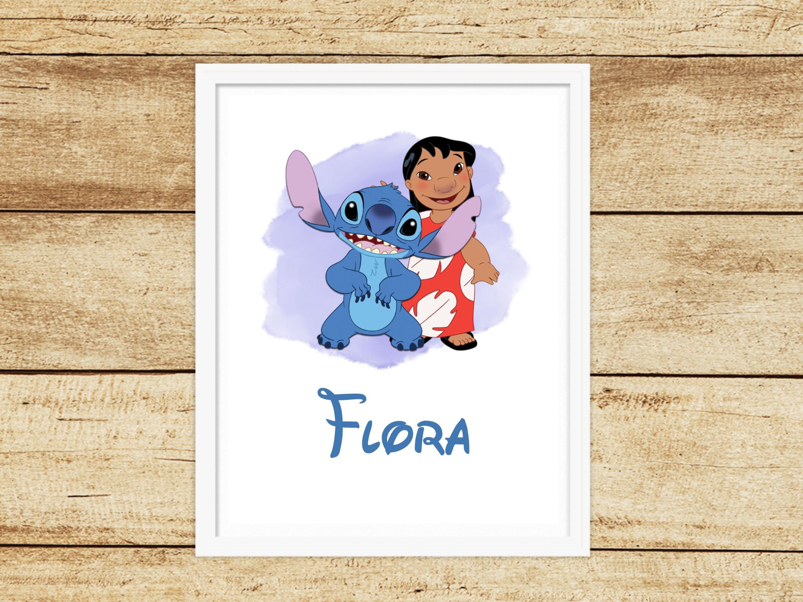 Lilo and Stitch Personalised Name Print, Lilo & Stitch Personalised ...