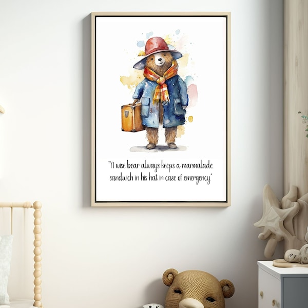 Paddington Bear and the Queen Print - Etsy UK