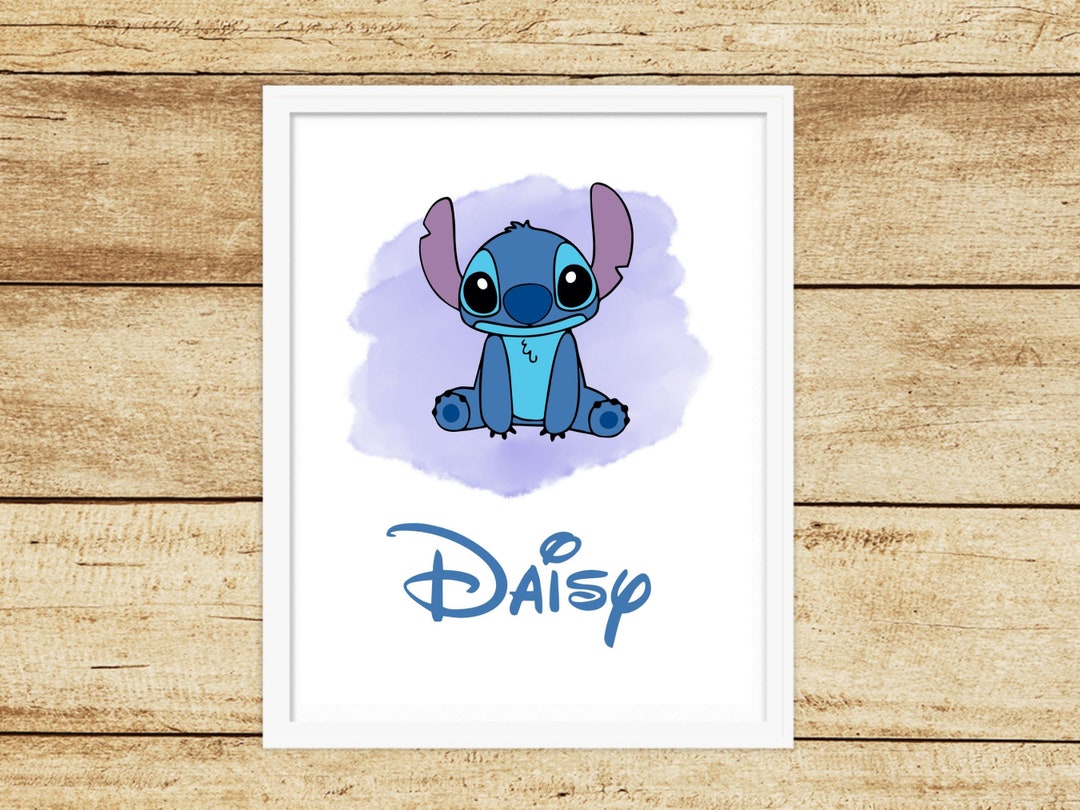 Stitch Personalised Name Print, Stitch Room, Stitch Personalised ...