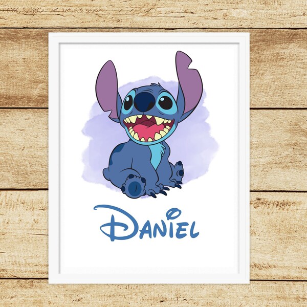 Lilo and stitch name print - Etsy Nederland