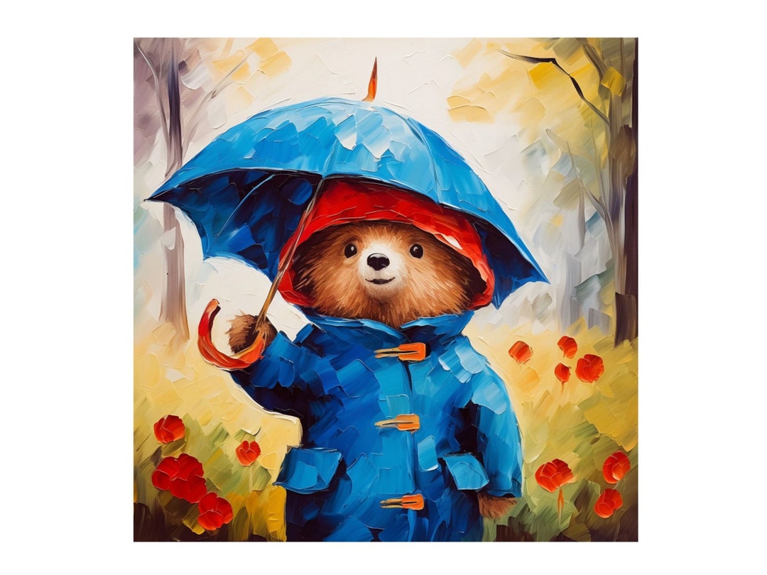 Acrylic Paddington Bear Print Digital Download, Paddington Bear Wall ...