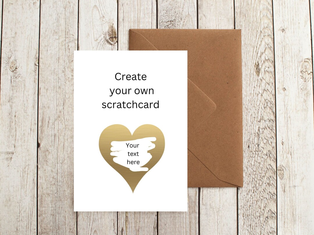 Surprise Reveal Card Scratch and Reveal Anniversary Card - Etsy