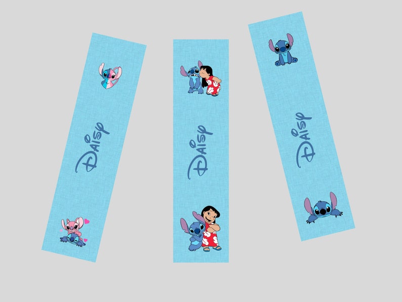 Stitch Personalised Bookmarks Stitch Bookmark Disney - Etsy UK