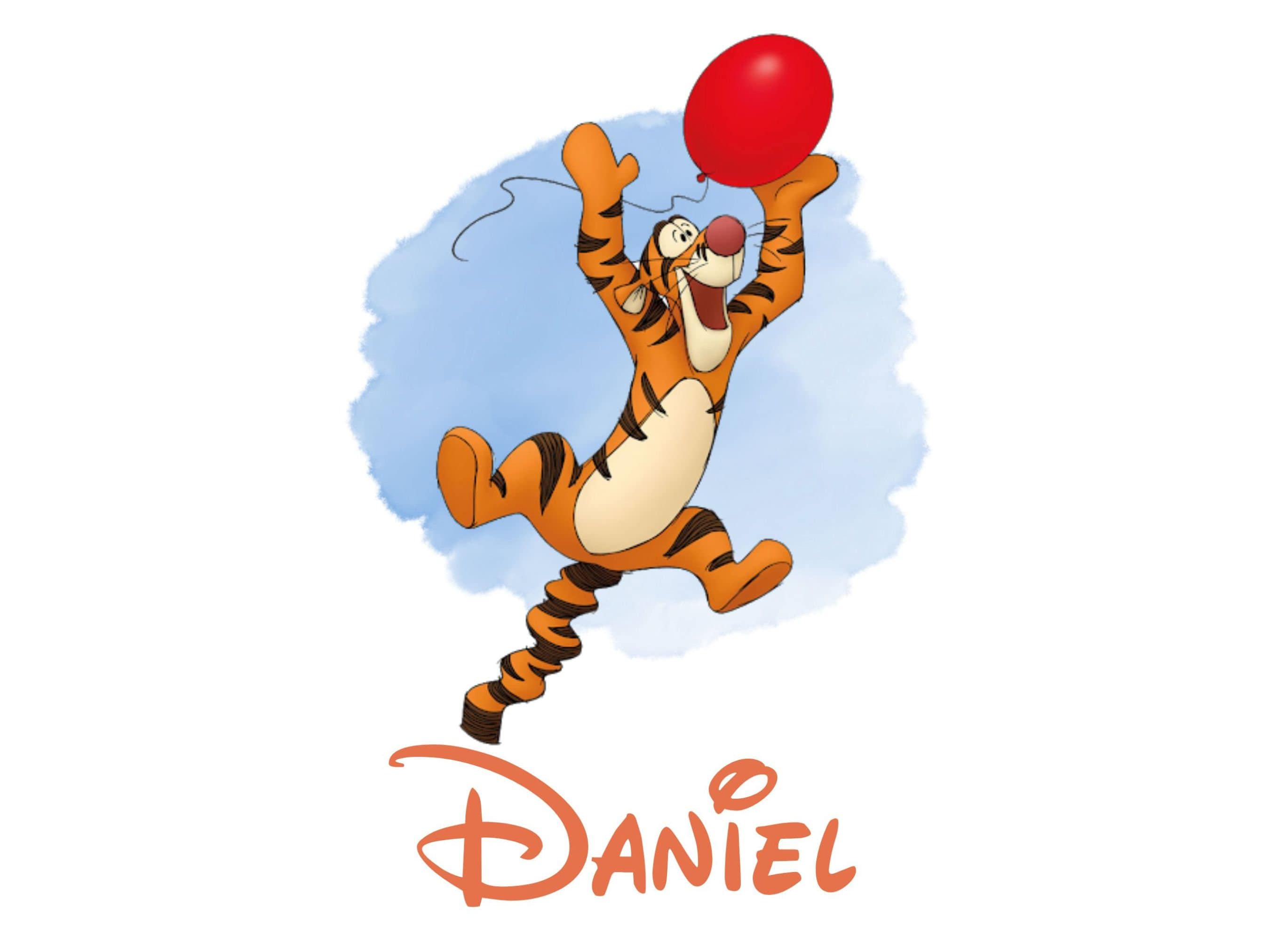 Disney Tigger Name Print, Winnie the Pooh Room, Tigger Personalised ...