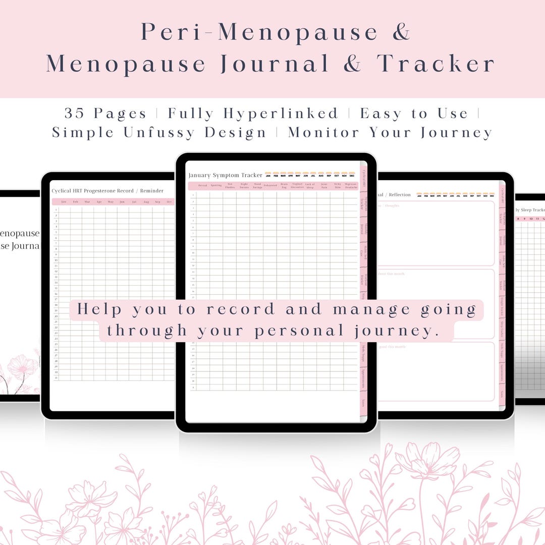 Comprehensive Perimenopause and Menopause Symptom Tracker: Digital ...